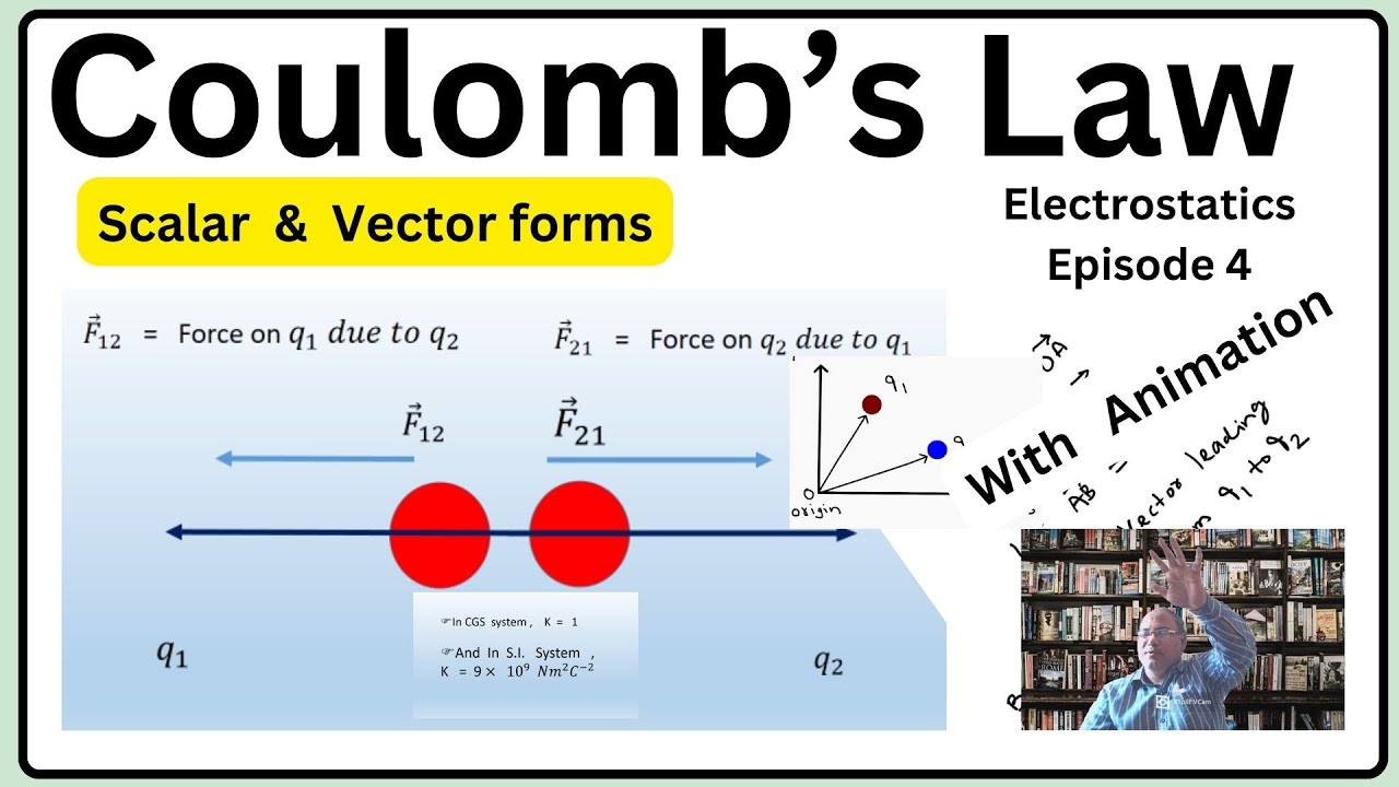 vector form of coulombs law and scalar form | coulombs law in scalar ...