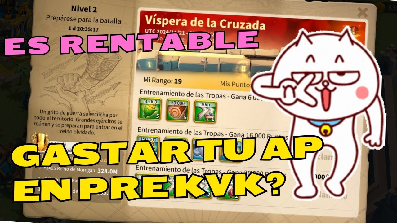 que tan rentable es gastar el AP en pre kvk?? Rise Of Kingdoms Español ...