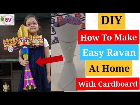 How to make Ravan at Home |घर पर रावण कैसे बनाएं |DIY Dussehra Special ...