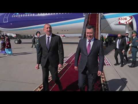 Azərbaycan Prezidenti İlham Əliyev Qırğızıstana dövlət səfərinə gəlib