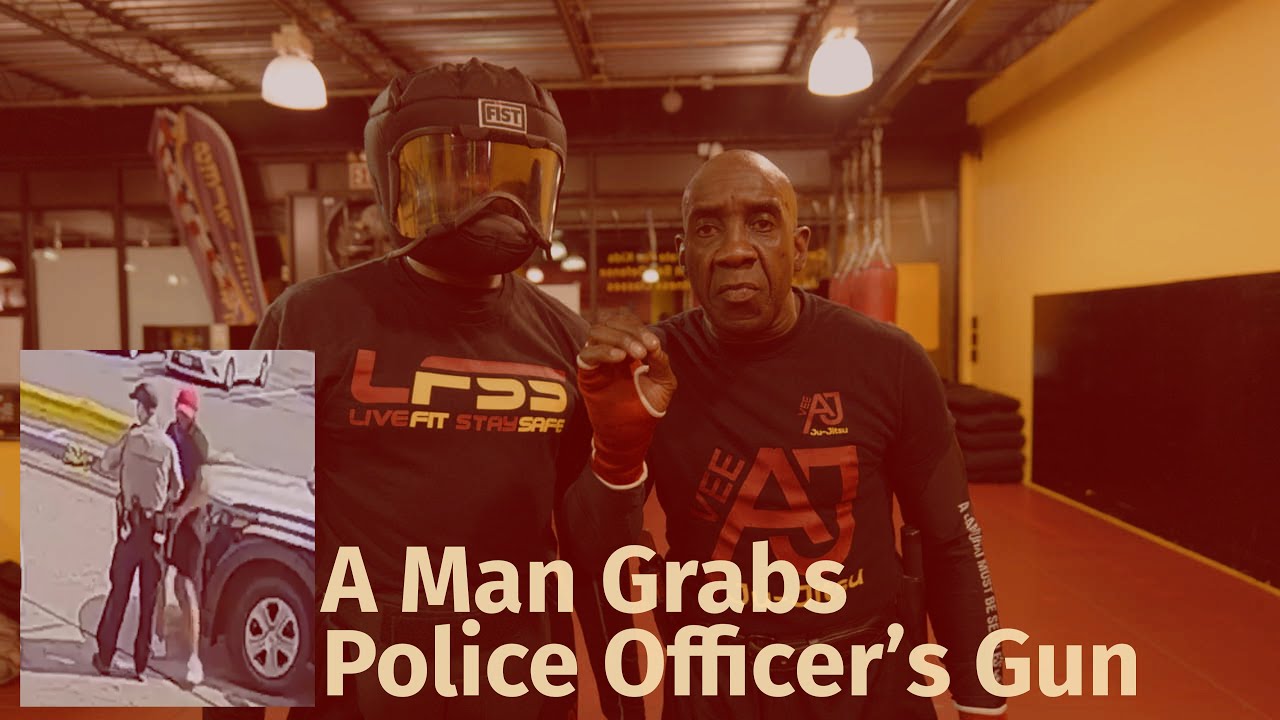 A Man Grabs Police Officer's Gun - Self Defence Techniques - YouTube