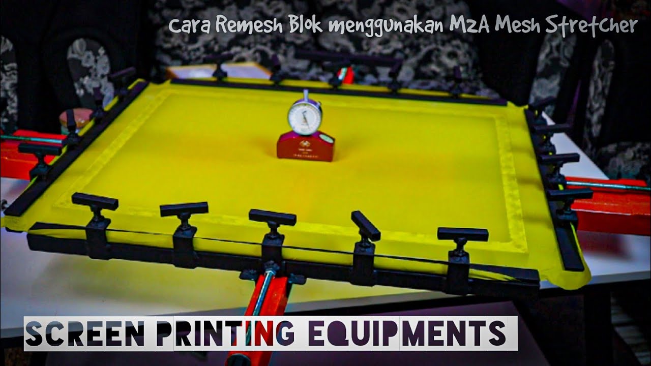[SCREEN PRINTING EQUIPMENTS] M2A MESH STRETCHER | CARA REMESH BLOK ...