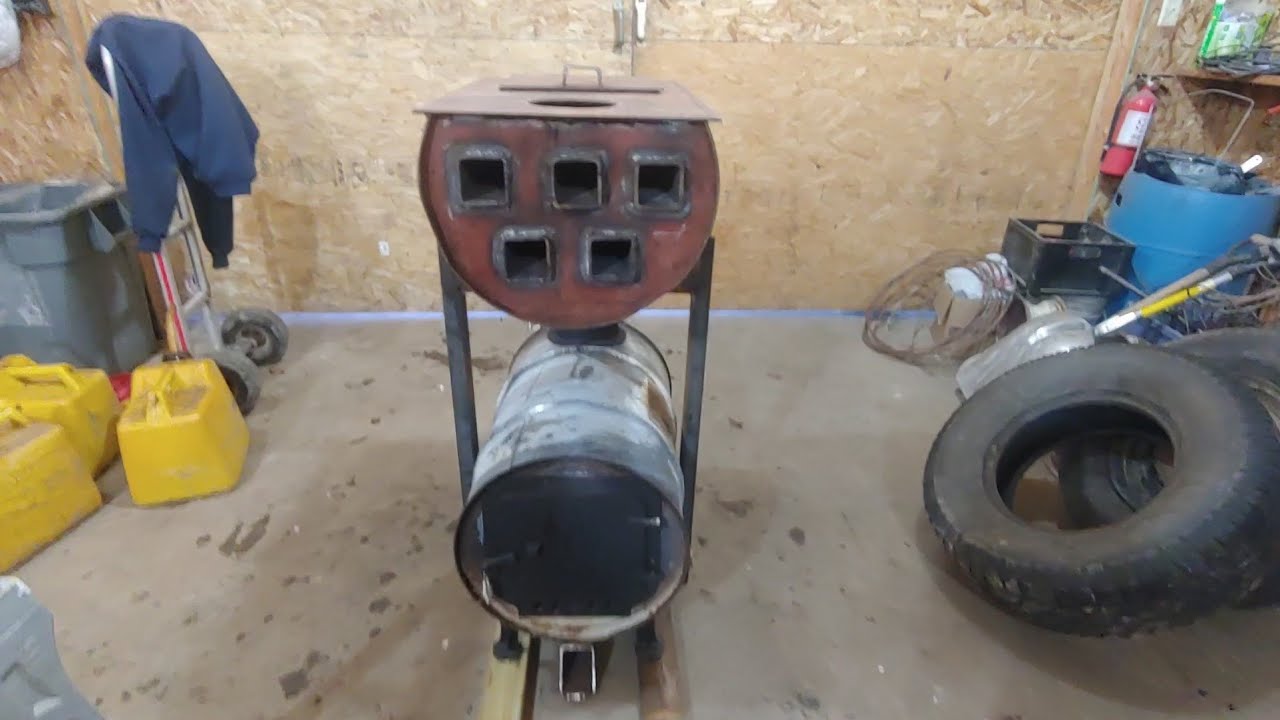 Upgrading the basic barrel stove - YouTube