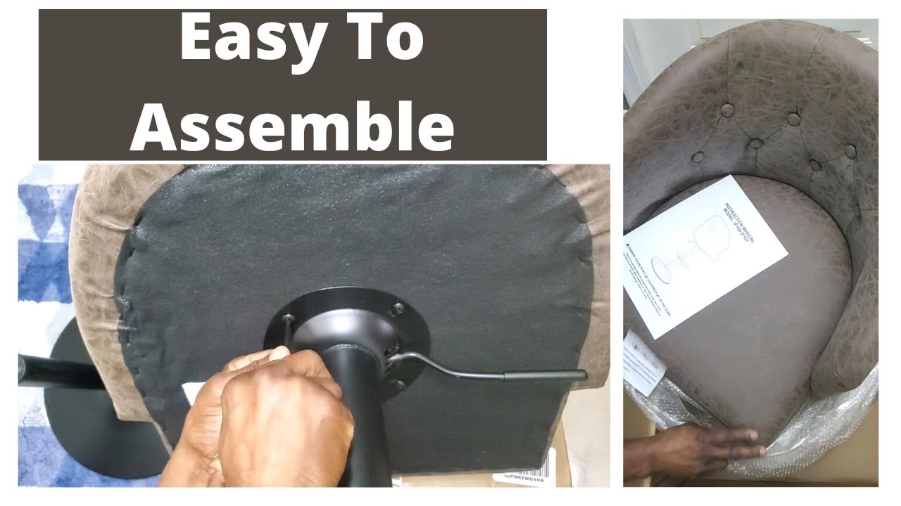 Swivel Bar Stool Unboxing and Review - YouTube