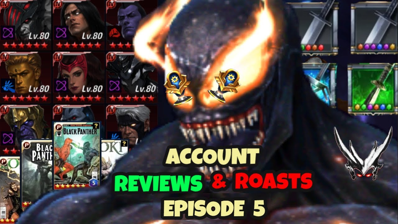 ACCOUNT REVIEWS & ROASTS (Episode 5) I Marvel Future Fight - YouTube