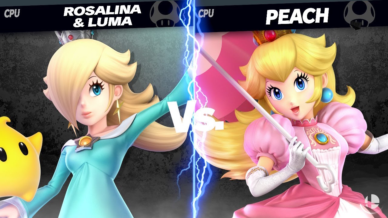 Peach vs Rosalina Stamina Battle! Super Smash Bros Ultimate! Kapoweee ...