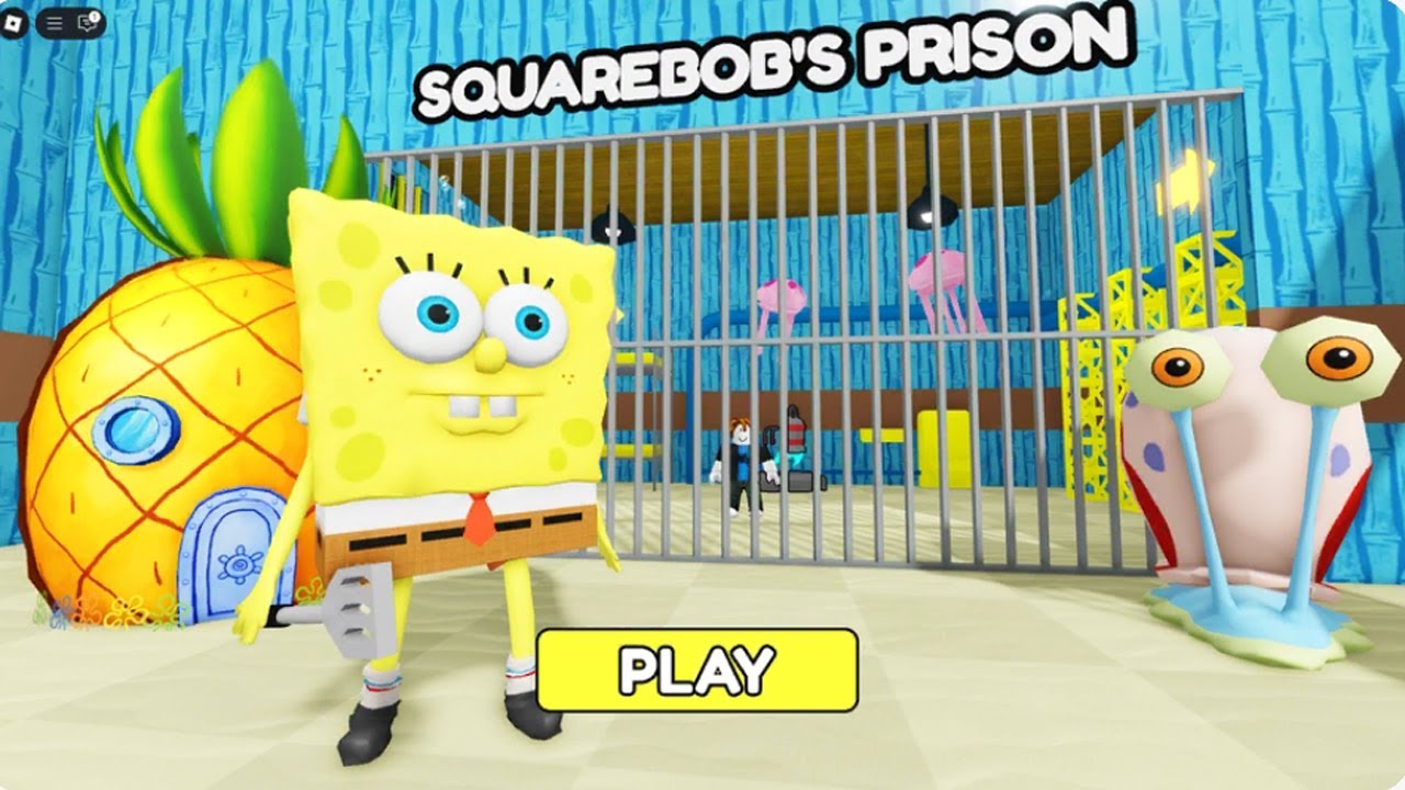 SQUAREBOB'S PRISON RUN OBBY (spongebob) #roblox - YouTube