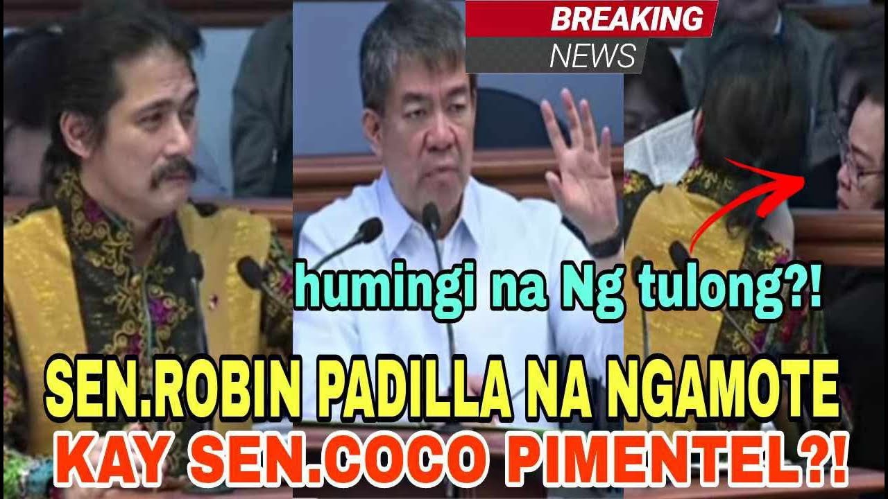 SEN.ROBIN PADILLA PAHIYA KAY SEN.COCO PIMENTEL?! - YouTube