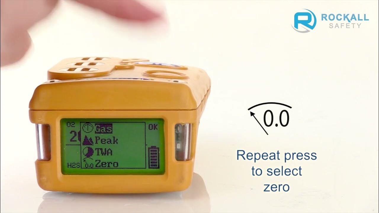 How to Manually Zero the Crowcon Tetra 3 Gas Detector - YouTube