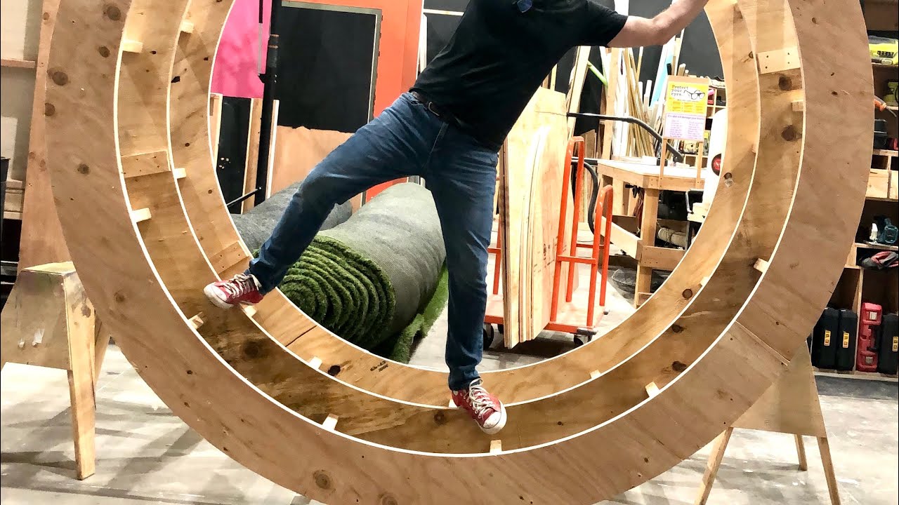 GIANT Hamster Wheel (Behind the scenes build) - YouTube