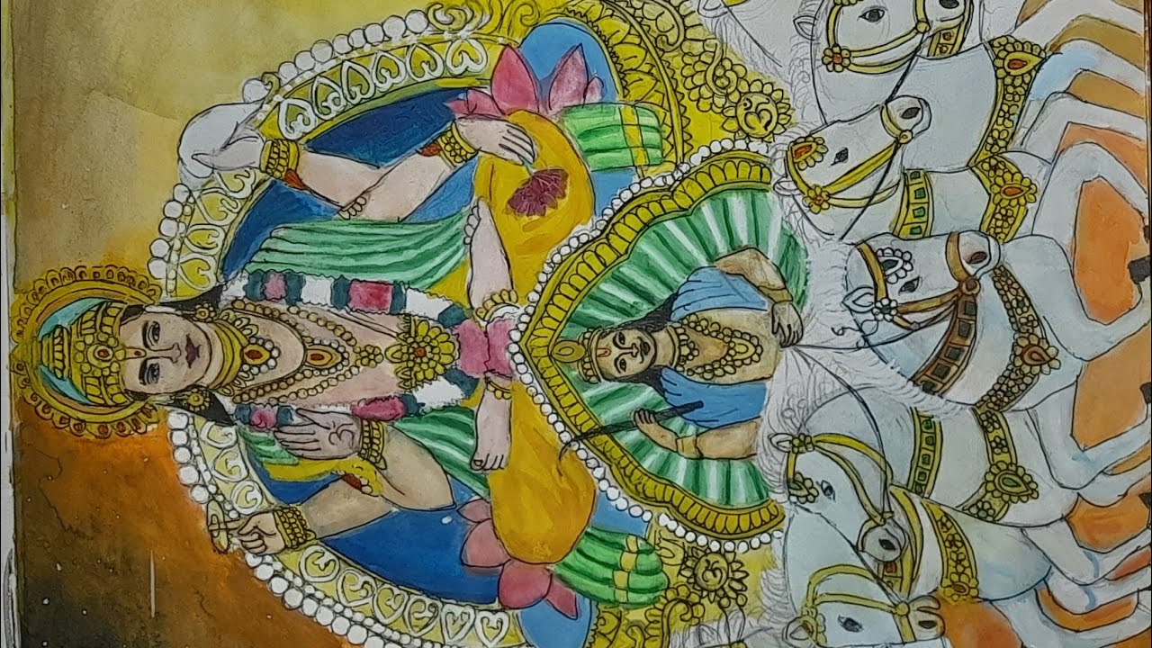 How to draw Lord Surya bhagwan 🙏🏻🙏🏻 सुर्य भगवान कि drawing # ...