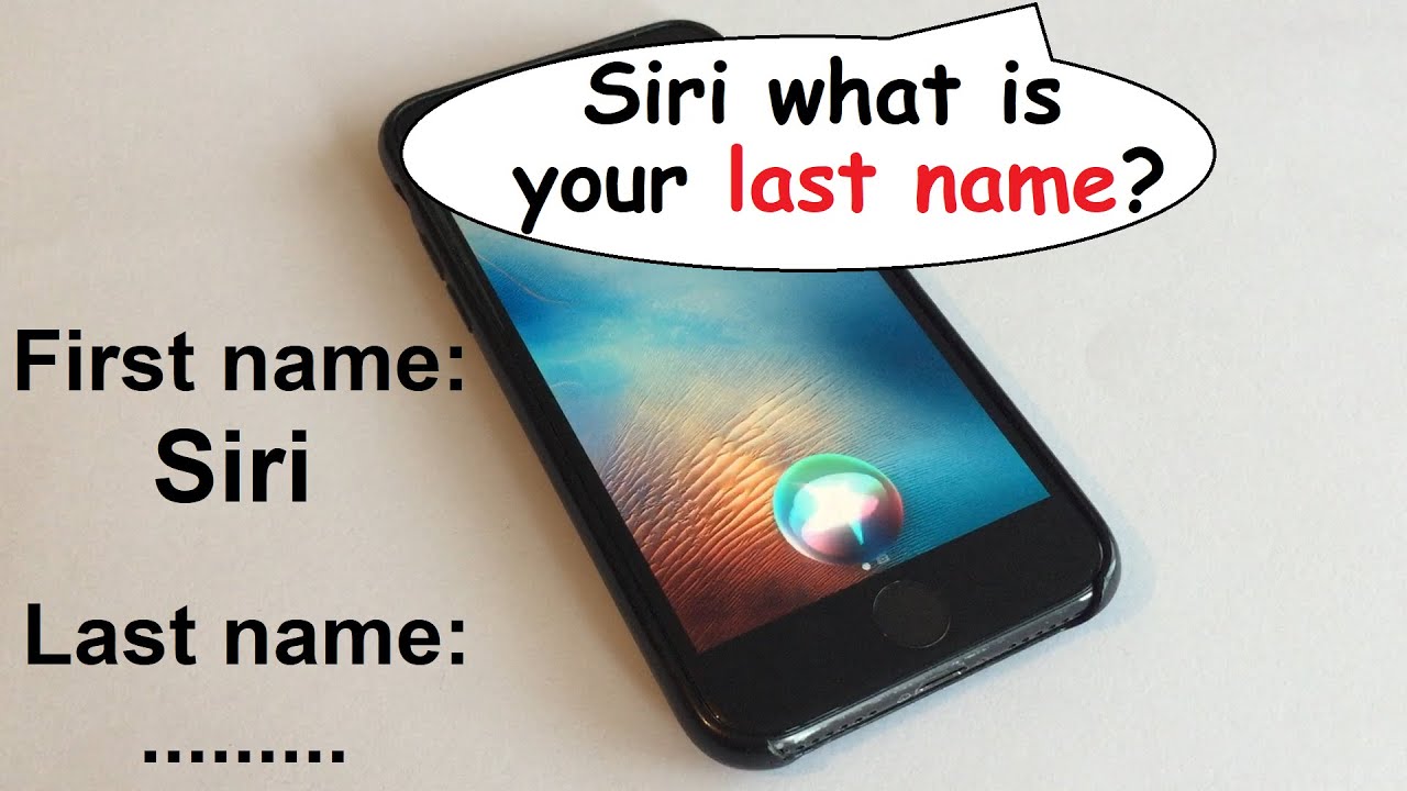 Hey Siri, what is your last name? - YouTube