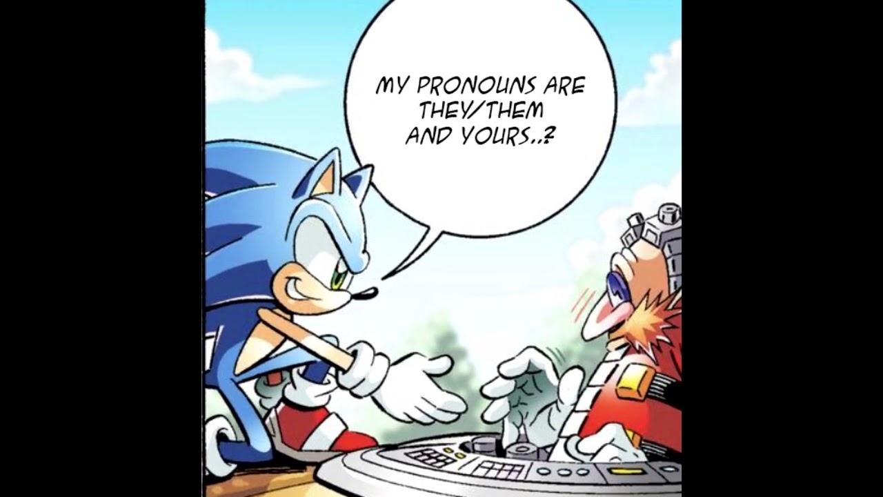 Short Sonic Comic Dub - Pronouns - YouTube