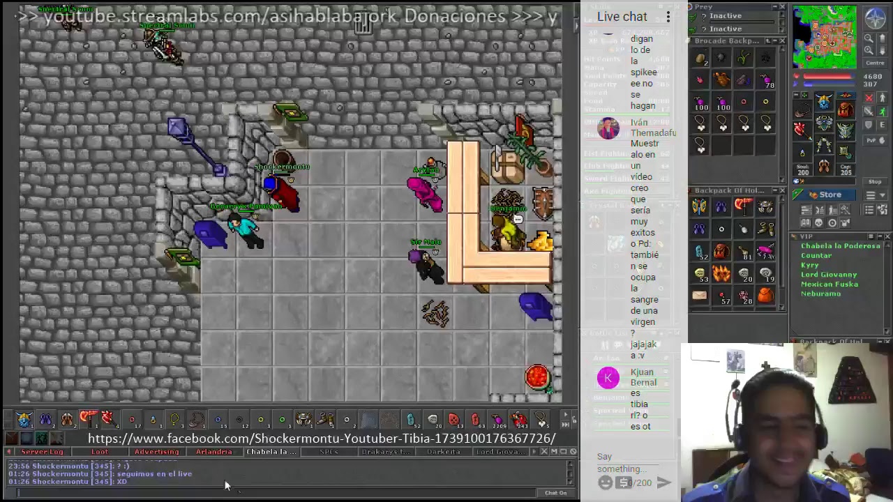 Tibia - Hablando con los subs Schrödinger's Island descubierta por Dev onica - En directo - YouTube