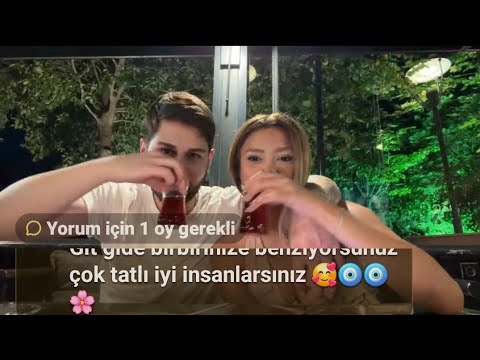 Cansın ve Yağız Full birlikte tek ekran uygulamada  SON canlı yayın ❤️🥹