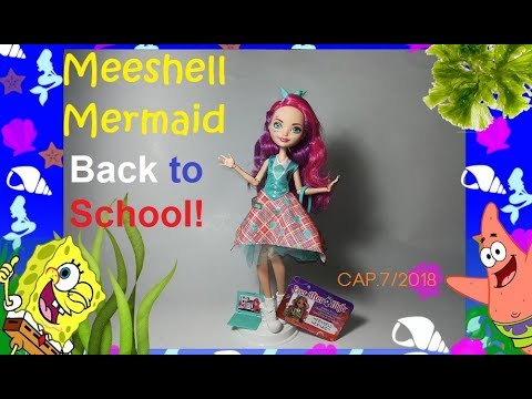 ever after high meeshell mermaid back to school doll y comparacion review revision español