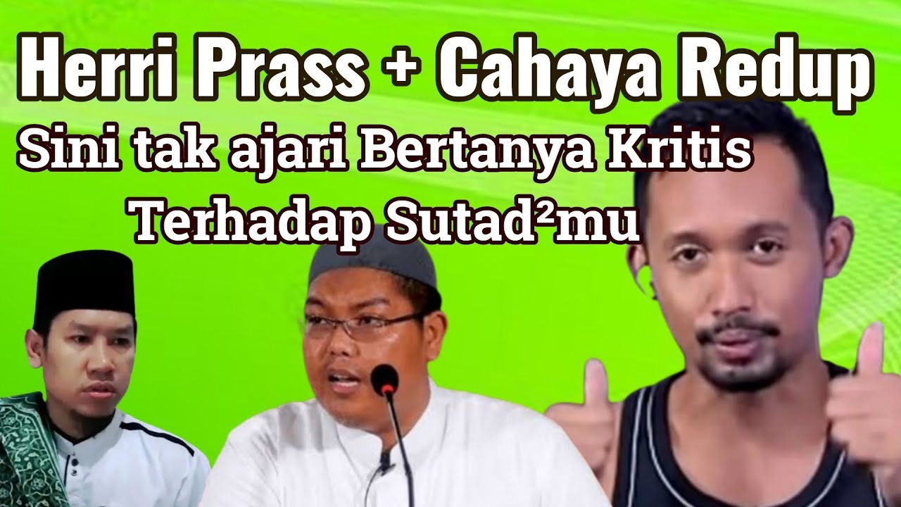 Herri Prass Dkk! Sini tak ajari cara kritis terhadap uatad² SAWAH ...