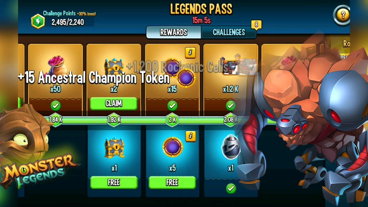 Legends Pass Chest Opening + R5 Robur Oldenshield (Monster Legends ...