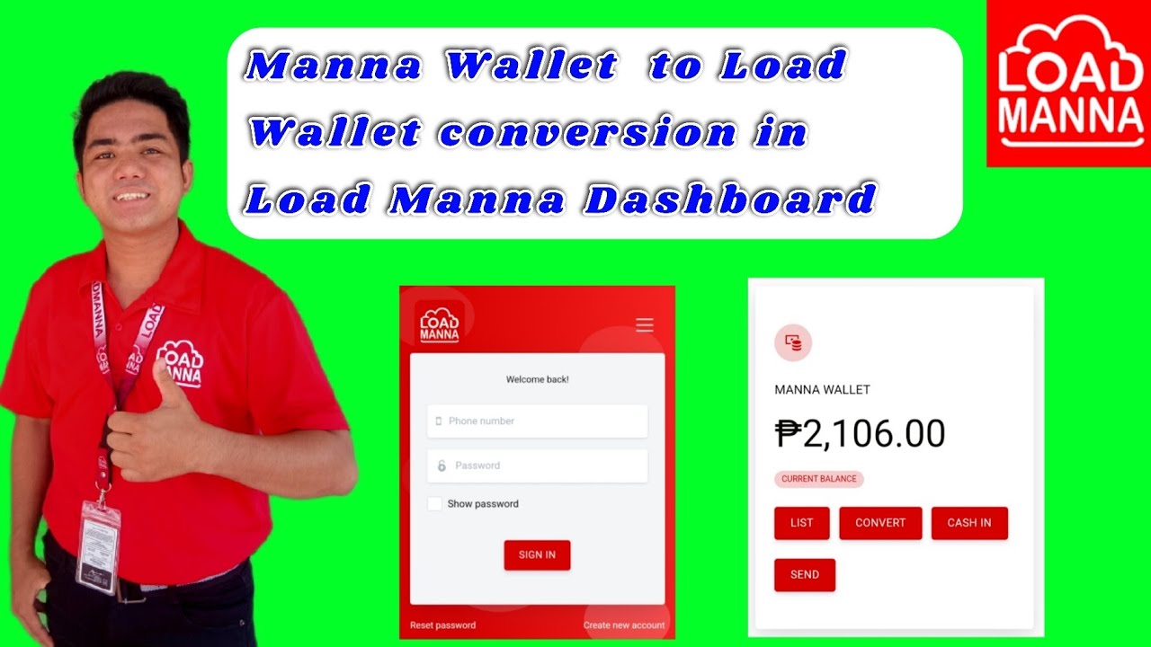 Conversion from Manna Wallet to Load Wallet in Load Manna Dashboard ...