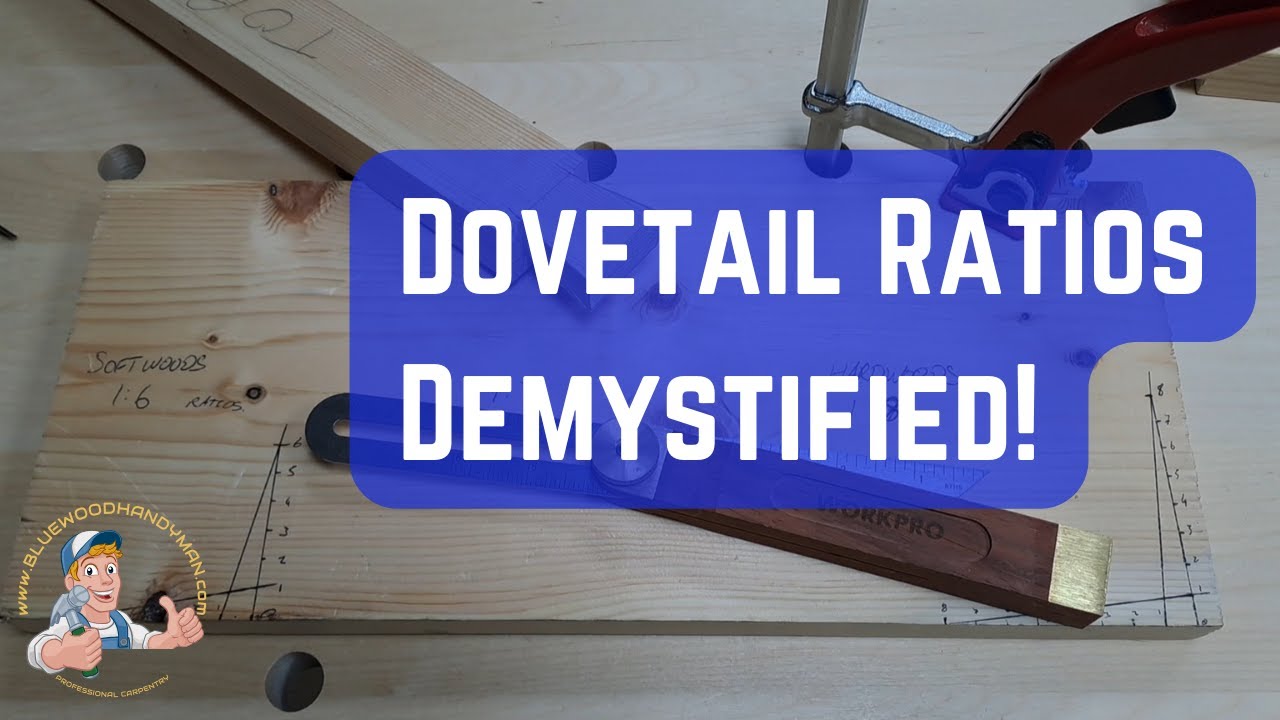 How to Mark Dovetail Ratios with a Sliding Bevel - YouTube