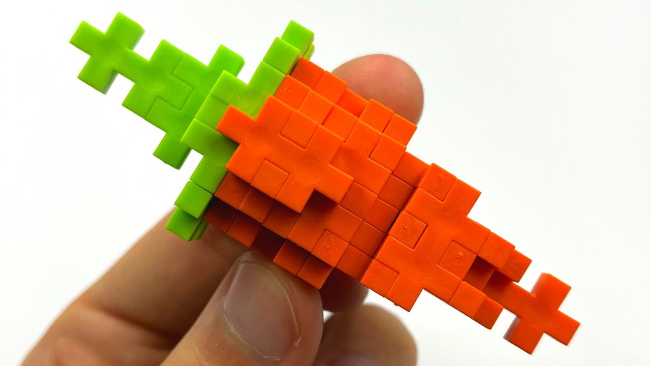 Making A Giant Plus-Plus Carrot - YouTube