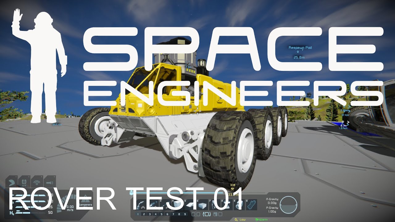 Space Engineers, Rover Test 01 - YouTube