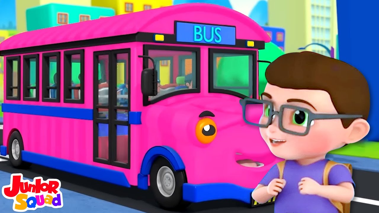 Roues Sur le Bus et Chanson de Véhicules en Français - Junior Squad ...