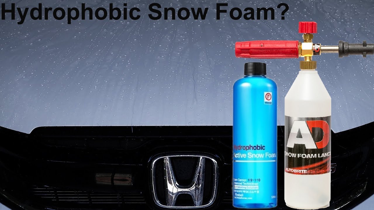 Hydrophobic Snow Foam : Fireball Hydrophobic - YouTube