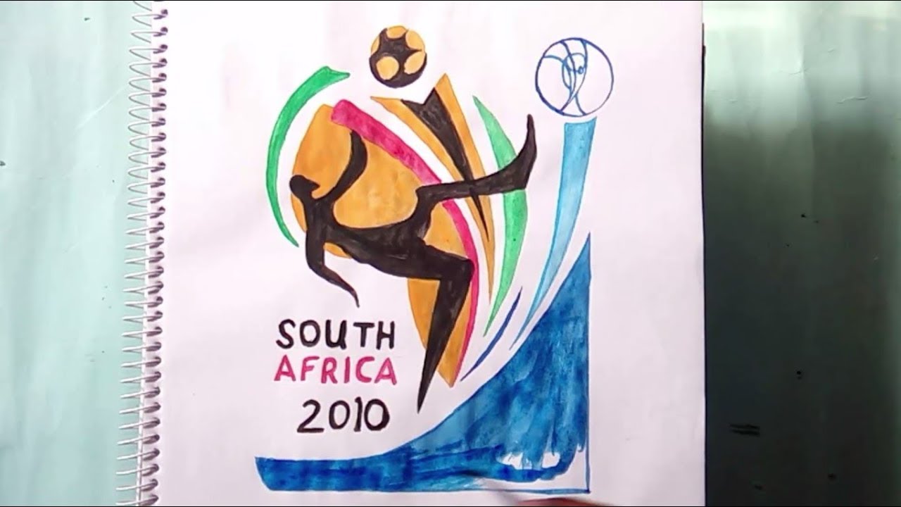 How to draw the FIFA world cup 2010 south africa logo - YouTube