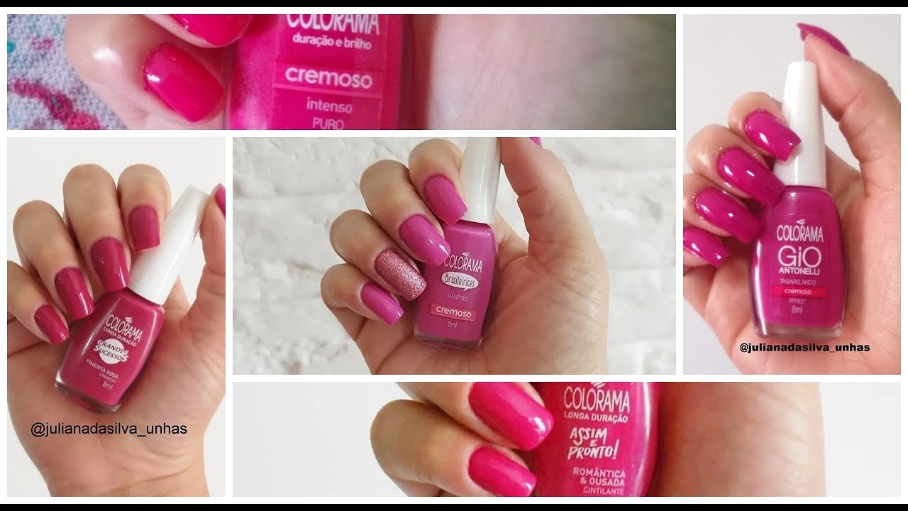 Esmaltes Rosas Colorama - YouTube