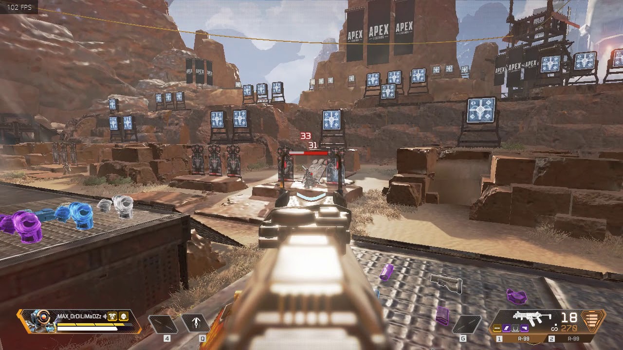 APEX LEGENDS | FIRING RANGE | R99 AIM PRACTICE WITH DUMMIES - YouTube