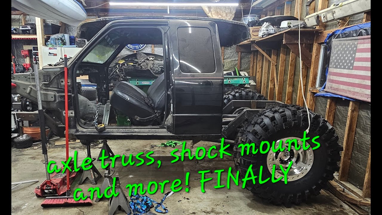 Ford ranger axle truss, shock towers and more! - YouTube