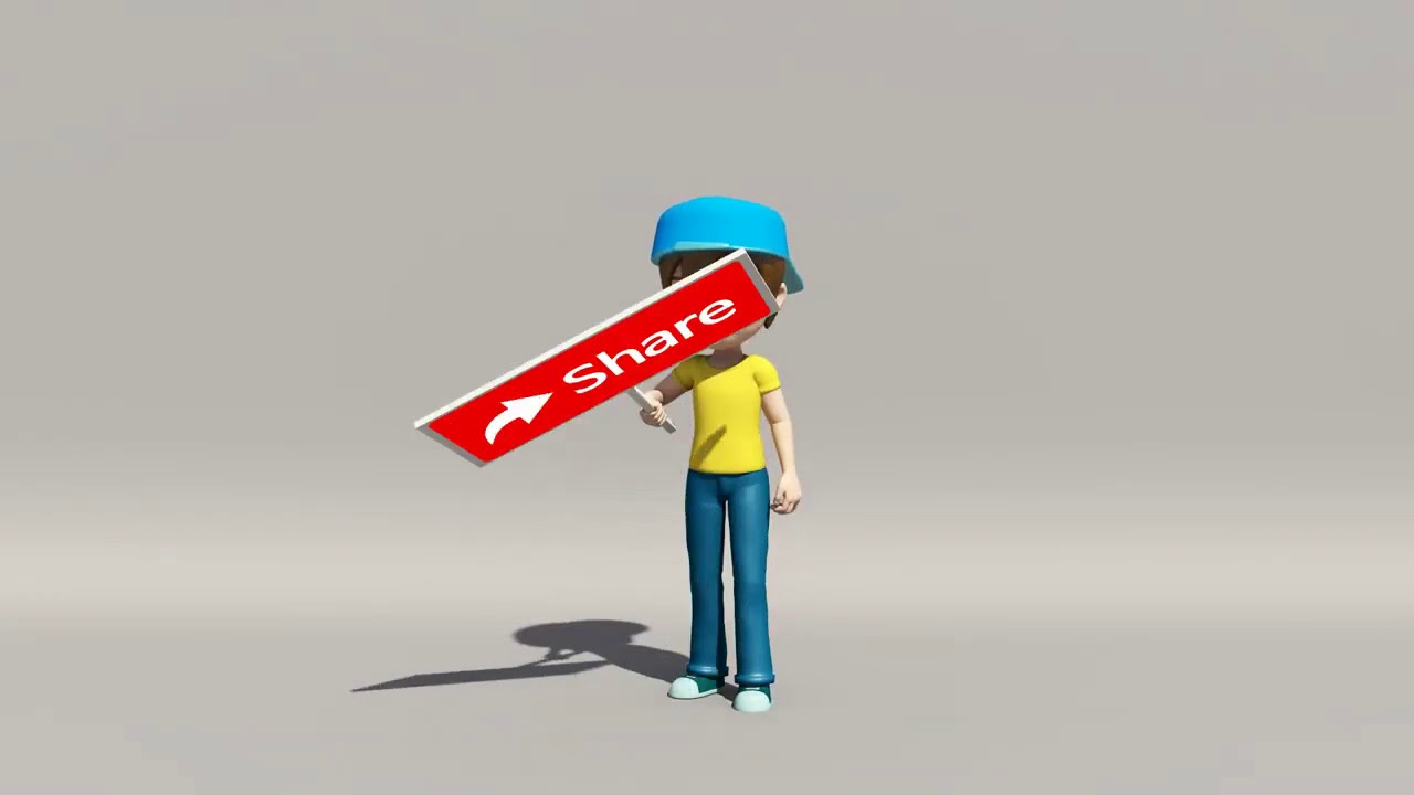 Subscribe Like Share Animation - YouTube