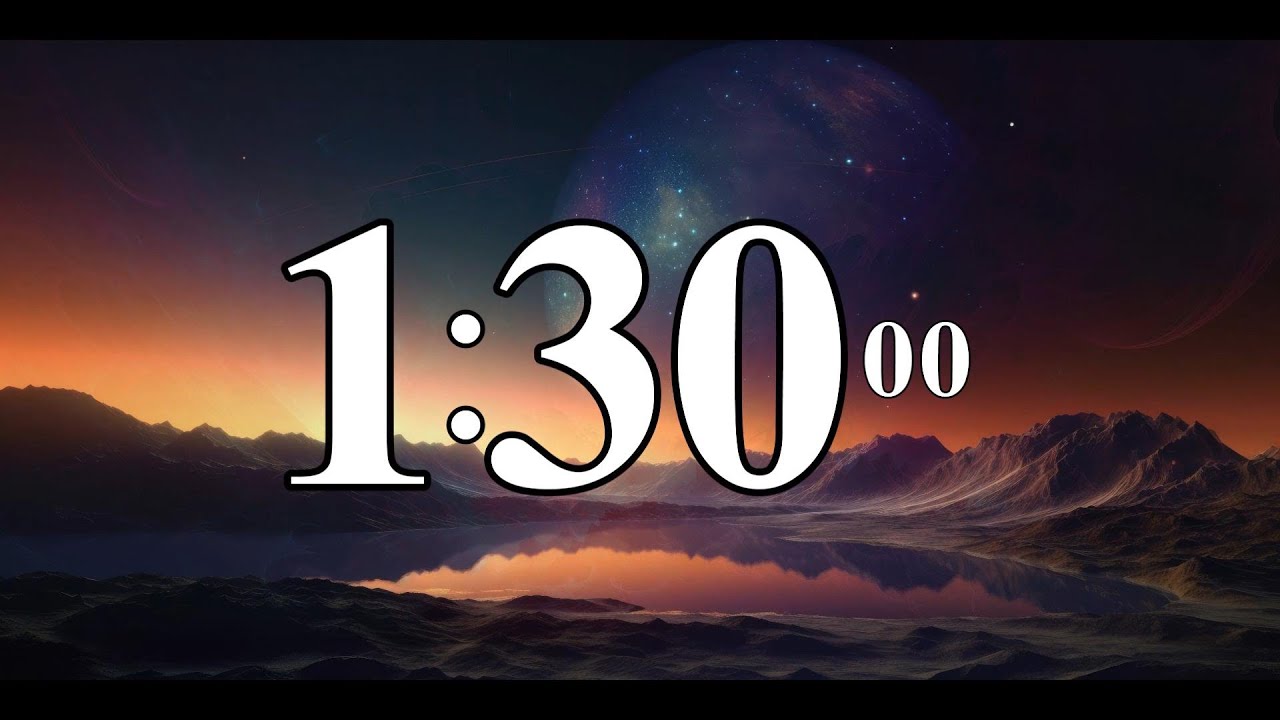 1 hour and 30 minute Countdown Timer - Otherworldly Horizons - YouTube
