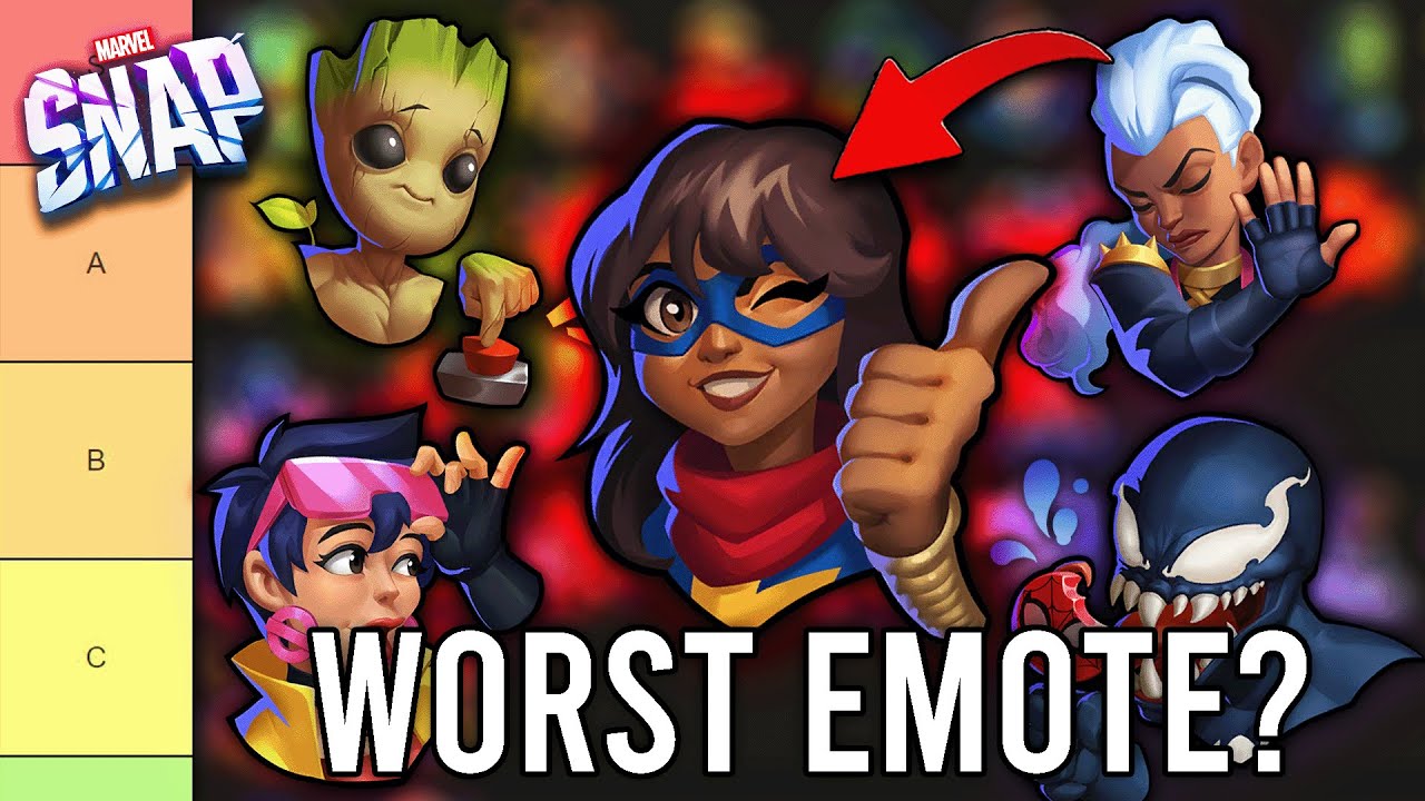 LET'S RANK MARVEL SNAP EMOTES!!! | TIER LIST - YouTube
