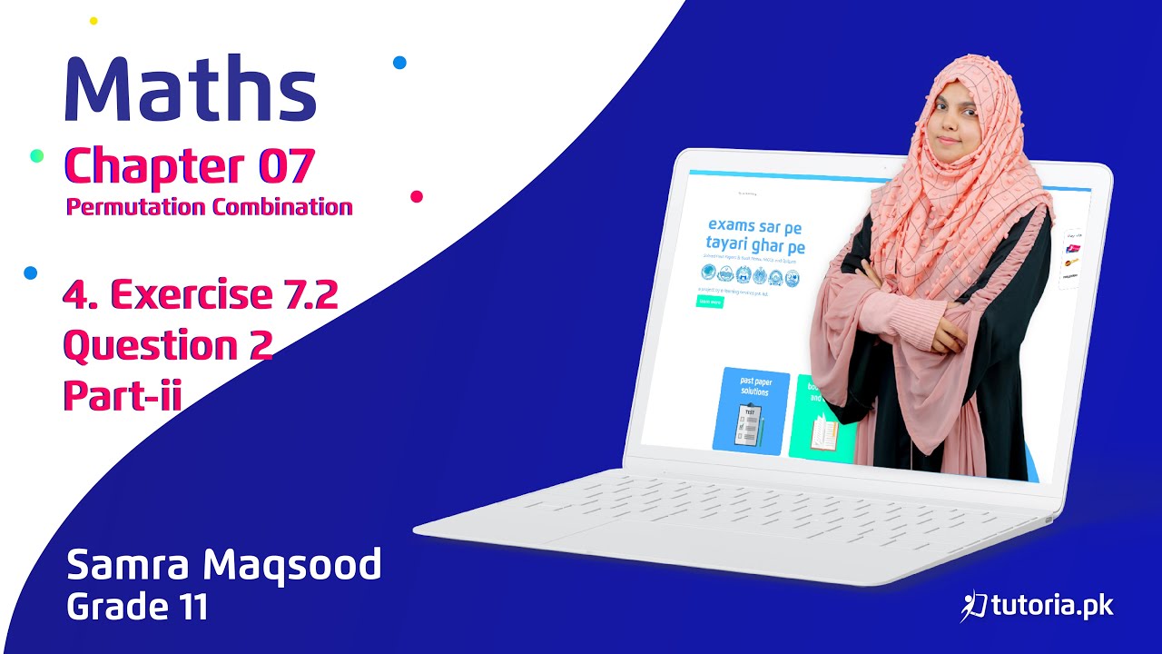 Maths Class 11 | Chapter 7 | Topic 4 | Exercise 7.2 | Question 2 | Part ...