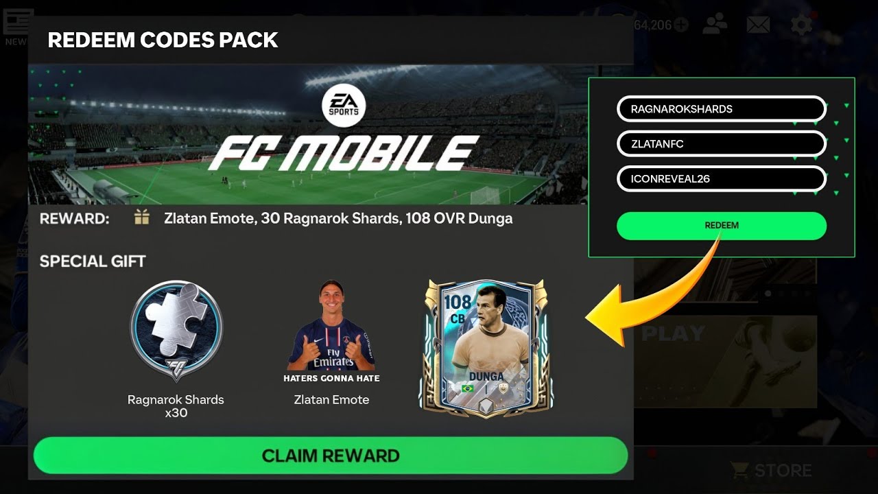 THREE NEW REDEEM CODES REVEALED 🤯😮 NEW ZLATAN EMOTE & 108 DUNGA ICON FOR 🆓 REDEEM BEFORE THEY ...