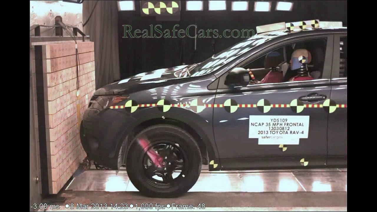Toyota RAV4 (2013) Crash Tests (Side-Pole, Front, Side) - YouTube