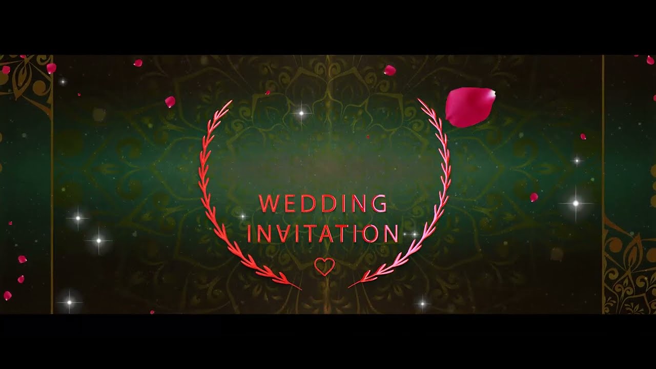 Wedding Invitation without text | 100% Free | link in description | KM ...