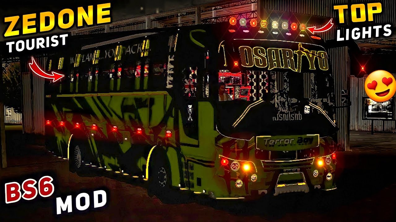download ZEDONE BS6 KERALA TOURIST BUS MOD for bus simulator indonesia ...