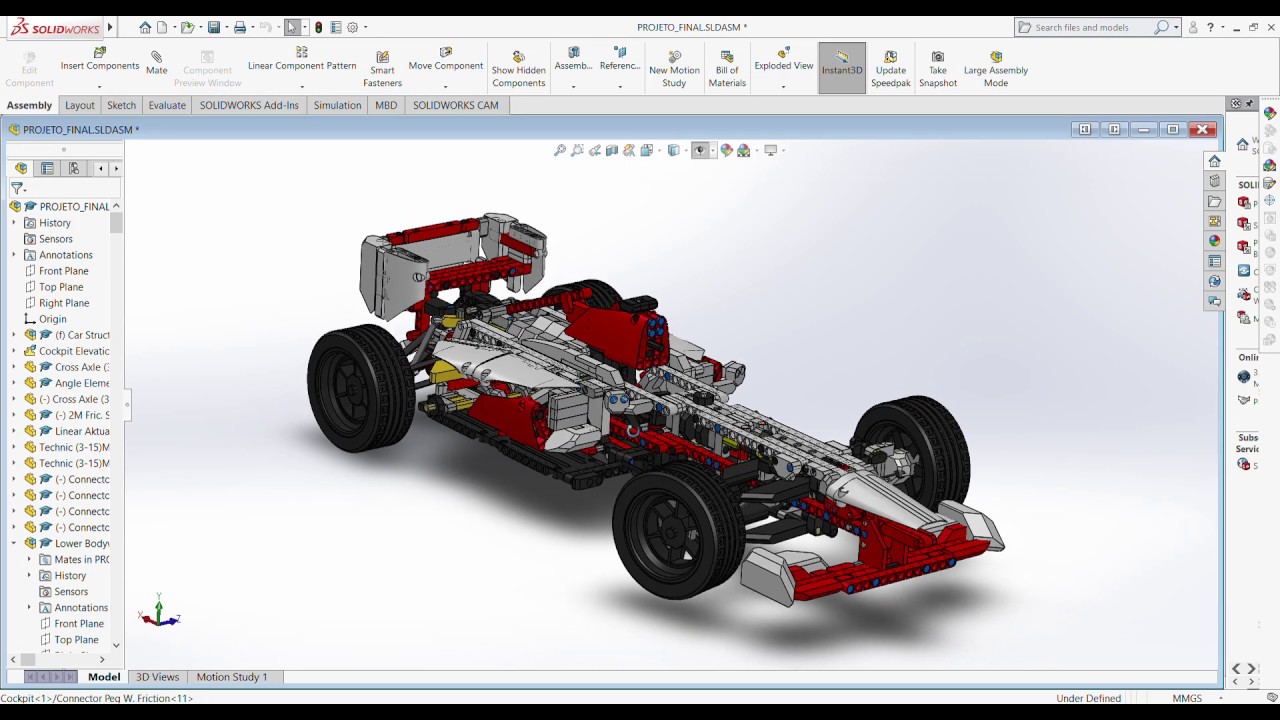 Formula 1 Car In SOLIDWORKS - YouTube