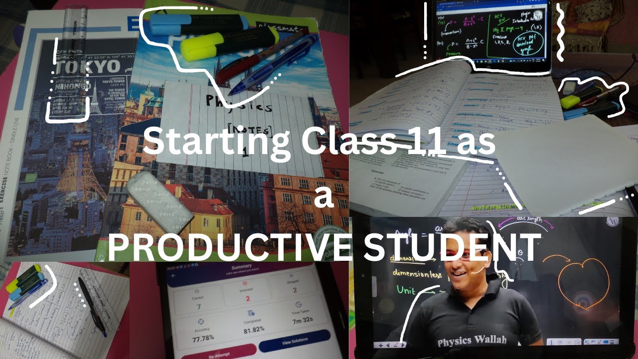 Starting class 11 as a PRODUCTIVE STUDENTS || Productivity || JEE ...