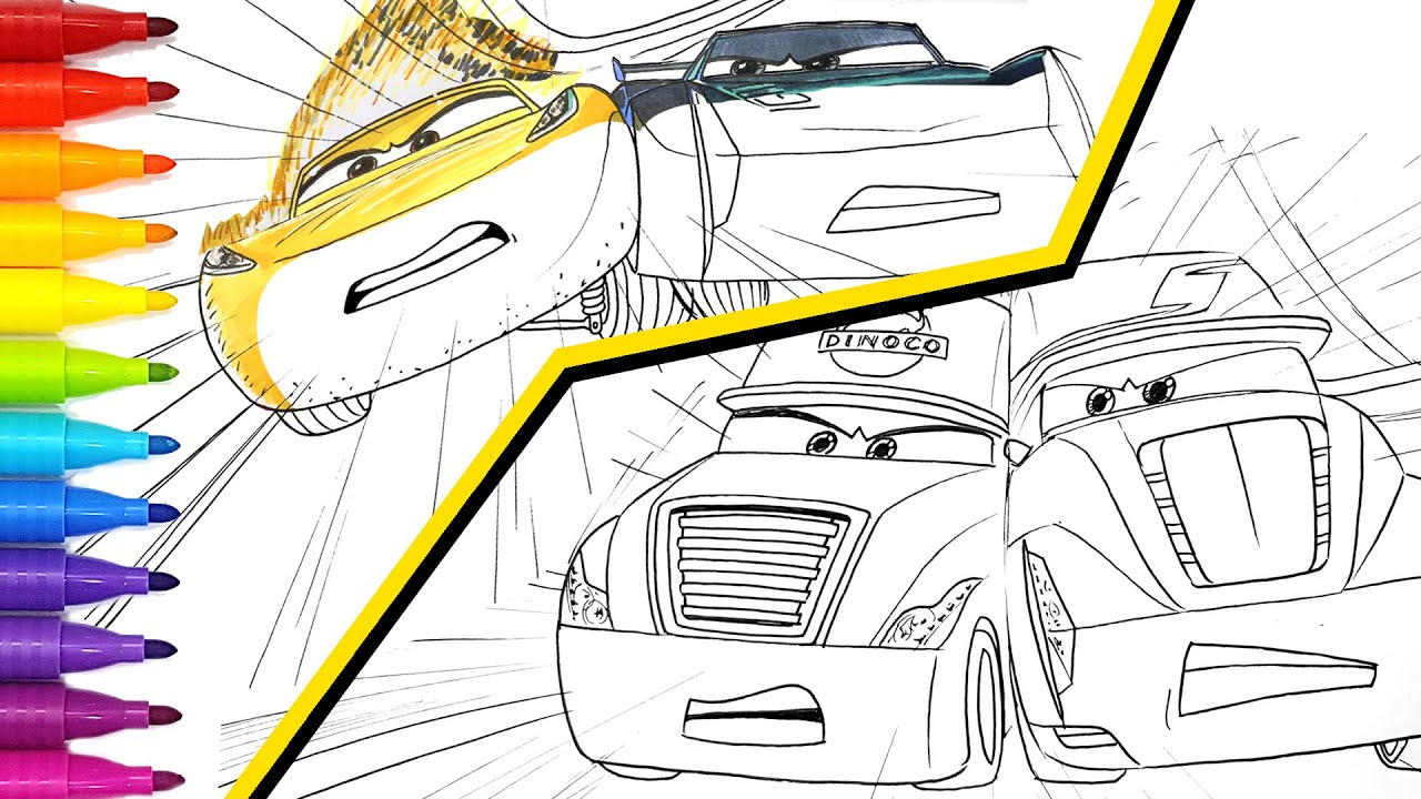 Cruz VS Jackson Storm VS Cruz's Hauler VS Jackson's Hauler CARS 3 ...
