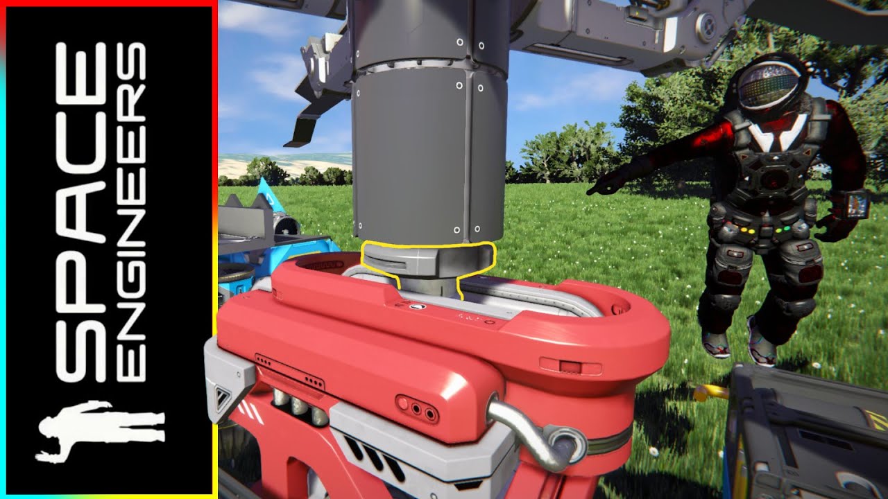 Attaching Rotor Heads On Wheel Suspensions with RotorWheels! - Space Engineers - YouTube