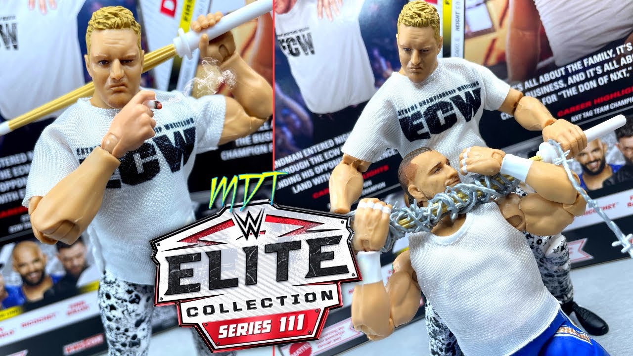 WWE ELITE 111 SANDMAN & TONY D'ANGELO FIGURE REVIEW! - YouTube