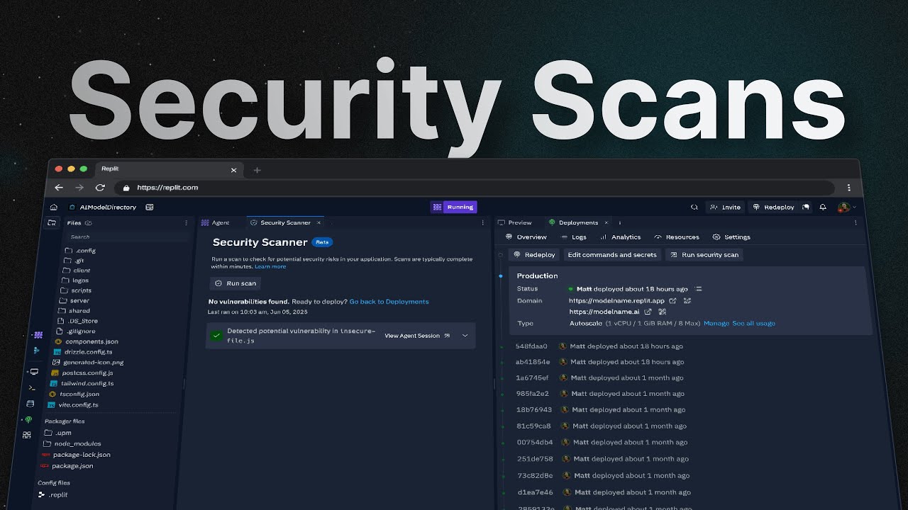 Vibe Code Safely: Security Scans on Replit - YouTube