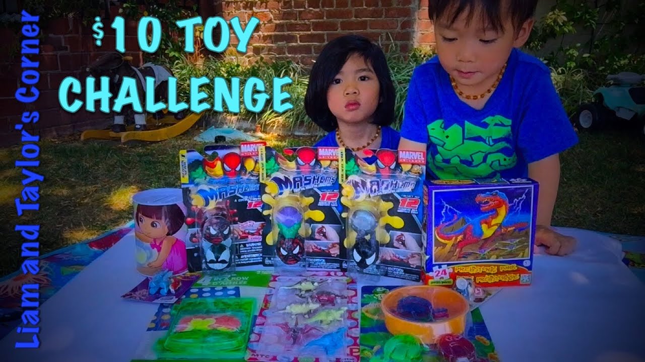 $10 Toy Challenge MASS COLLABORATION Toy Review | Mashems Spiderman ...