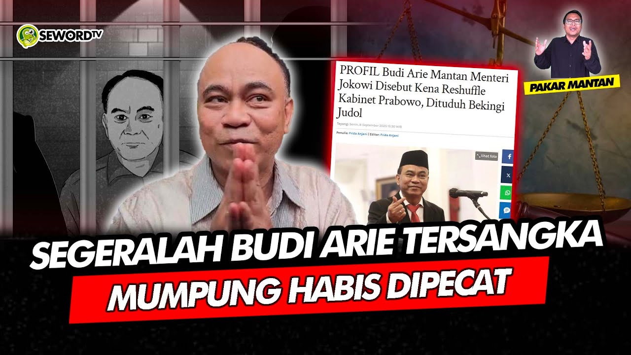 Alifurrahman: SEGERALAH BUDI ARIE TERSANGKA, MUMPUNG HABIS DIPECAT - YouTube