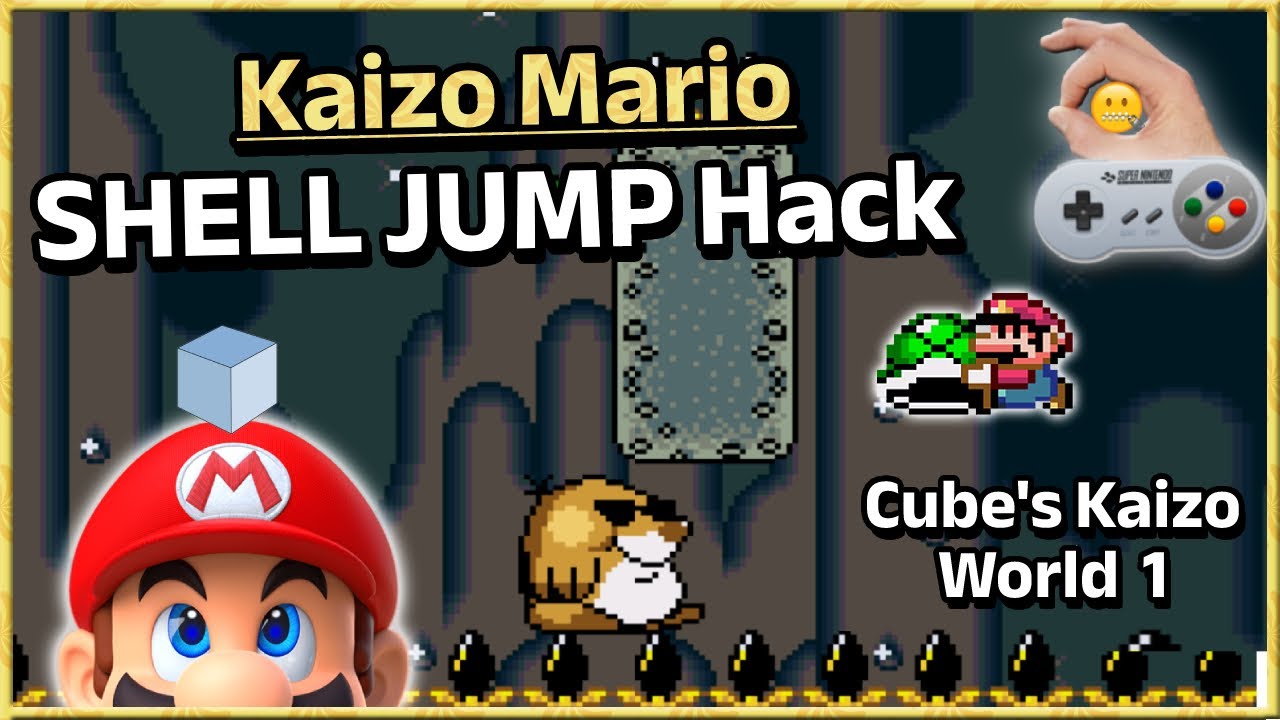 Cube's Kaizo World 1 (Shell Jump Kaizo) - All Levels Cleared - YouTube