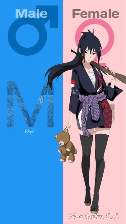 Gender Swap ] Sasuke x naruto female version 🥵 chenge #shorts #ytshorts #naruto #genderswap # ...